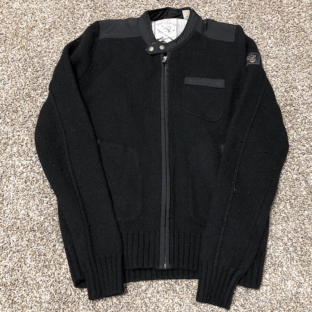 Black Diesel Jacket With Small Front Pocket - Gem